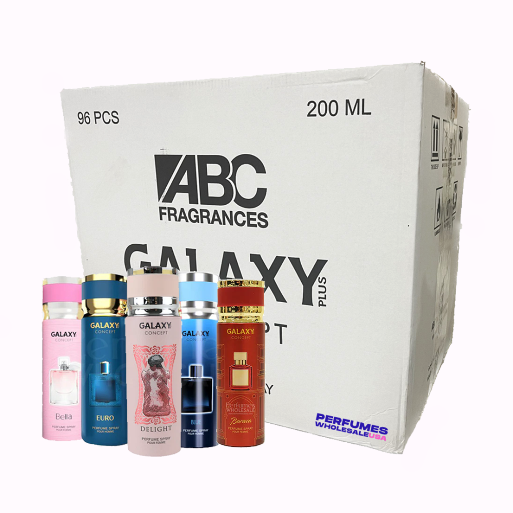 Box of 96 Pieces | Galaxy Plus Concept Body Spray for Men/Women 200ml ...